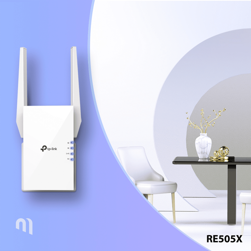 EXTENSOR DE RANGO AX - WI-FI 6 TP-LINK RE505X AX1500, 2 ANT EXT, 1 ...
